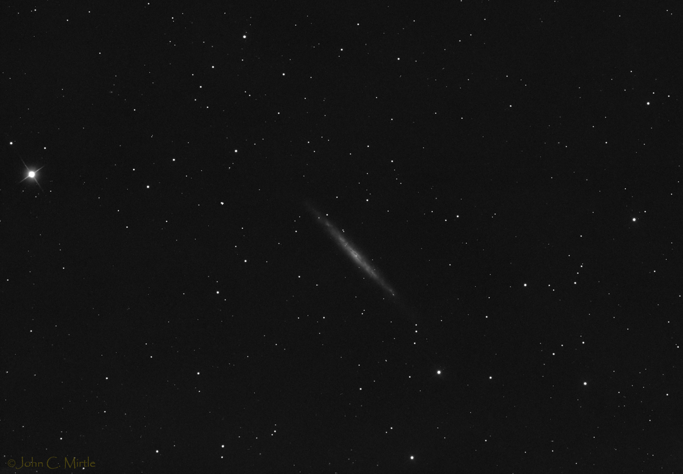 NGC4244 - Edge-on Spiral Galaxy in Canes Venatici